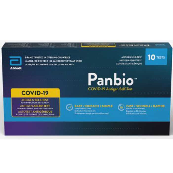 PANBIO COVID-19 ANTIGEN SELF-TEST KIT, 10 TESTS - Oceansafetysupplies