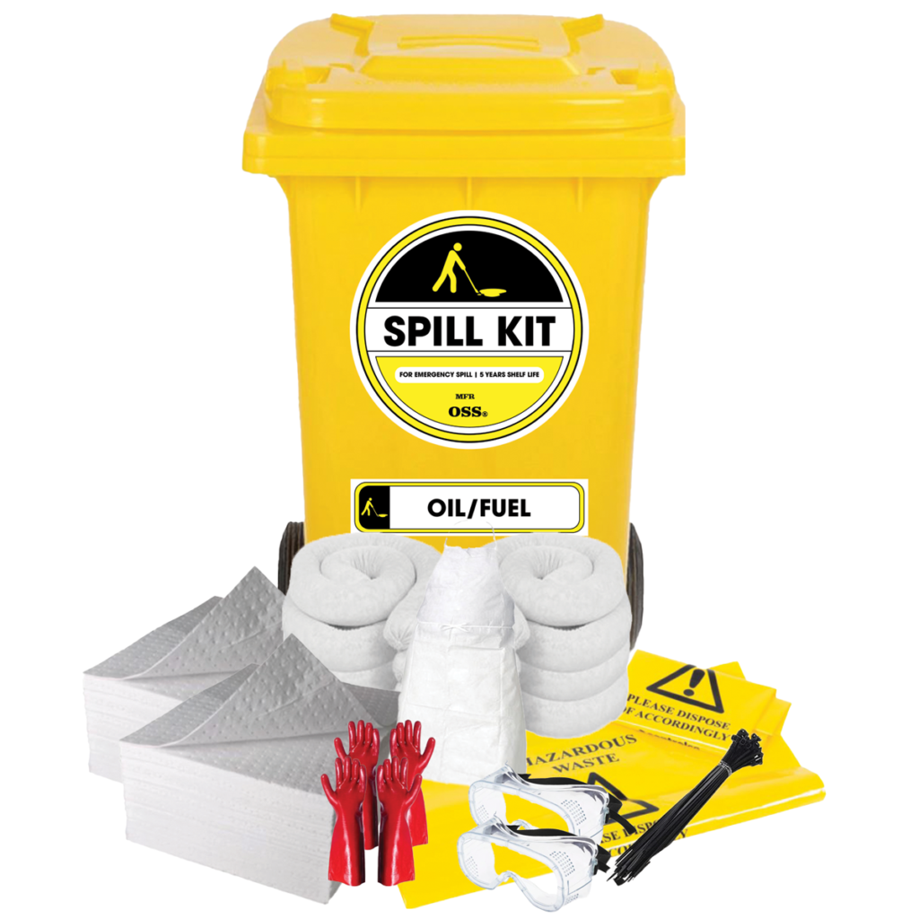 Spill Kits Oil 200L - Heavy-Duty Oil Spill Kit for Large Spills