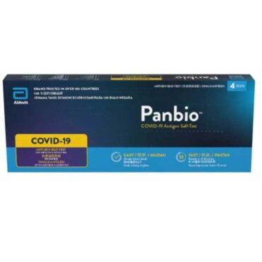 PANBIO COVID-19 ANTIGEN SELF-TEST KIT, 4 TESTS - Oceansafetysupplies