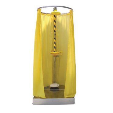 Eyewash Stations - Curtain Booth Emergency Shower Eyewash