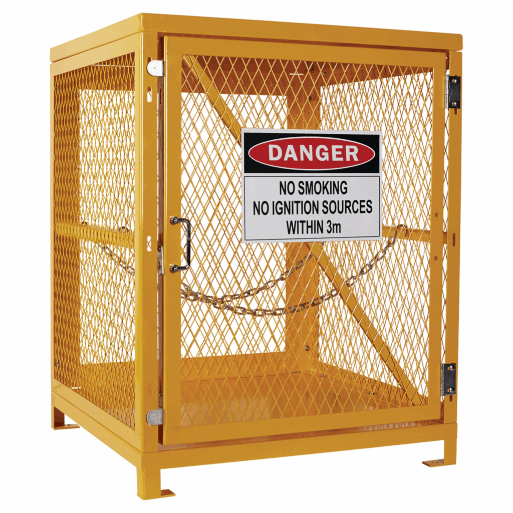 Forklift Storage Cage. 1 Storage Level Up To 4 Forklift Cylinders ...